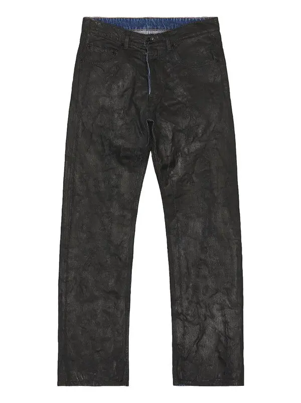 MAISON MARGIELA 5-pocket Coated Denim Pants - Black