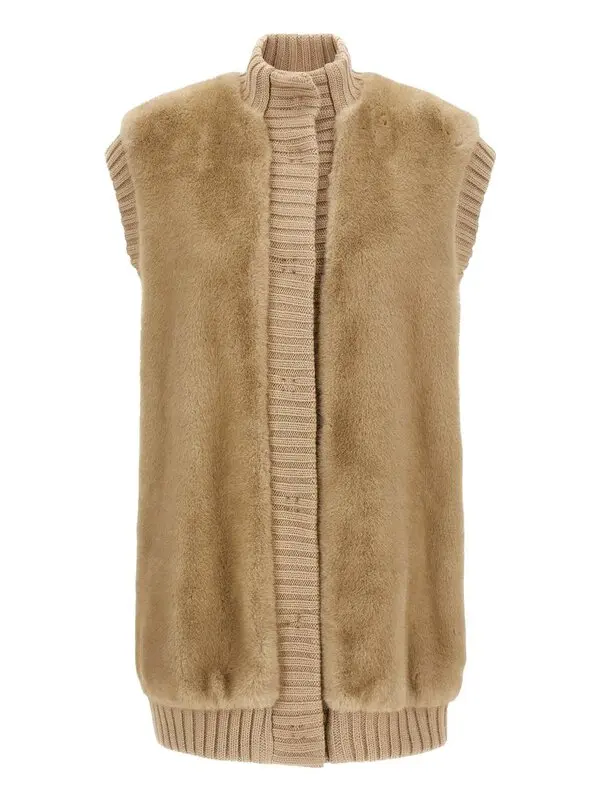 Pinko Genovese' Long Vest - Beige