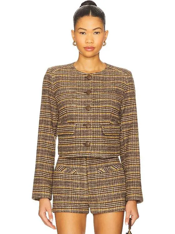 Central Park West Billie Jacket - Plaid