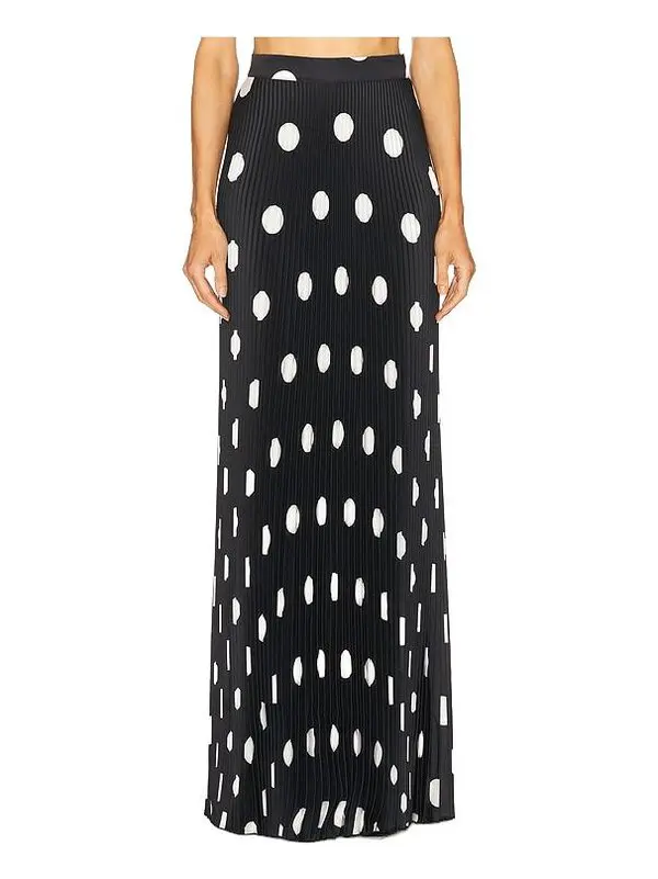 L'IDEE Gala Skirt - Polka Dot Noir