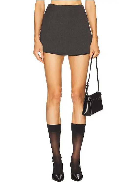 MAUDE CLUB Walker Skort - Charcoal