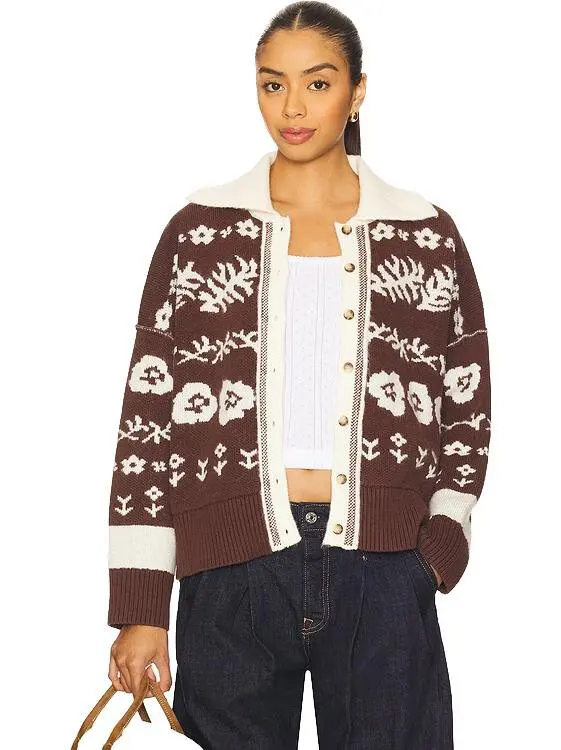Free People Shelby Cardigan - Chocolate