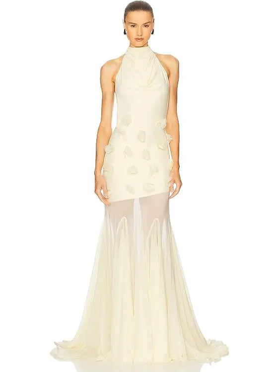 DEME BY GABRIELLA Celeste Gown - Butter Yellow