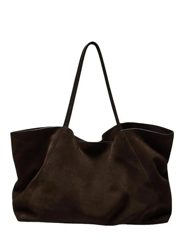 massimo dutti - Split Suede Maxi Shopper Bag