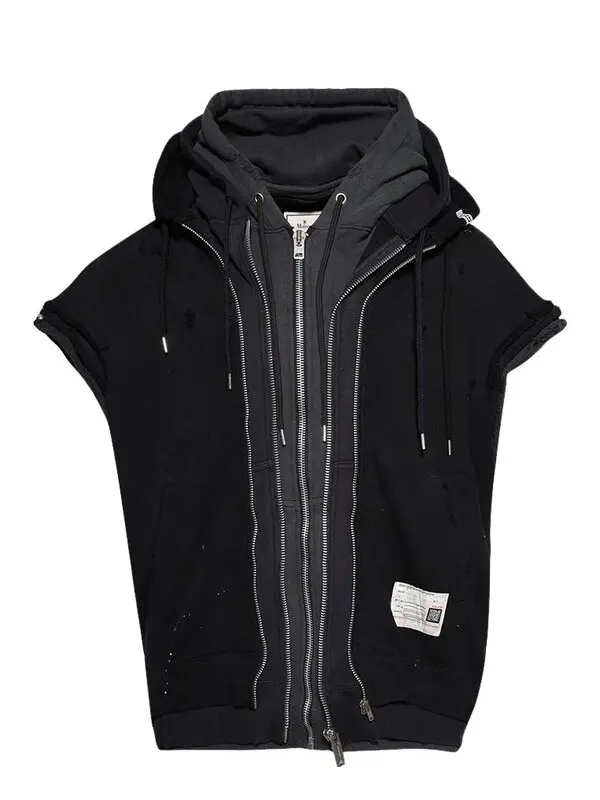 Mihara Yasuhiro Triple Layered Sleeveless Parka - Black