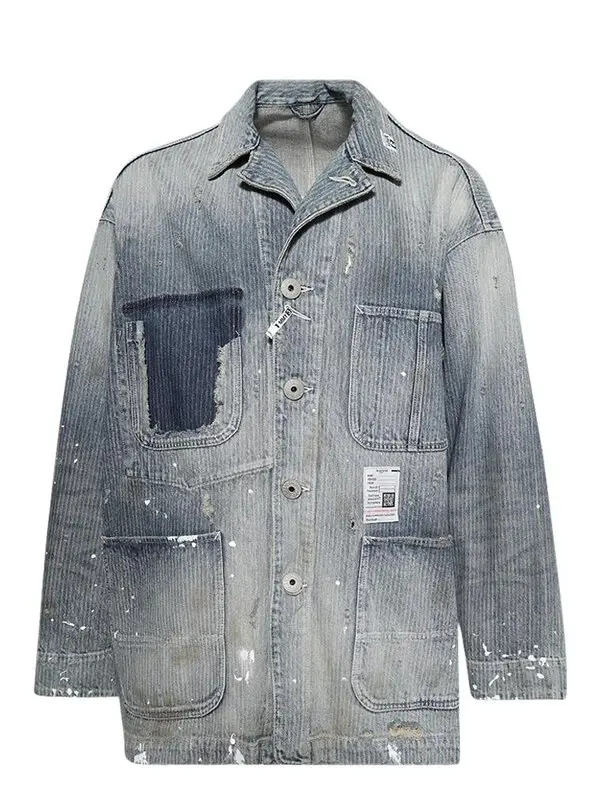 Mihara Yasuhiro Aged Chore Jacket Indigo - Blue