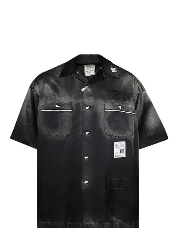 Mihara Yasuhiro Bowling Shirt - Black