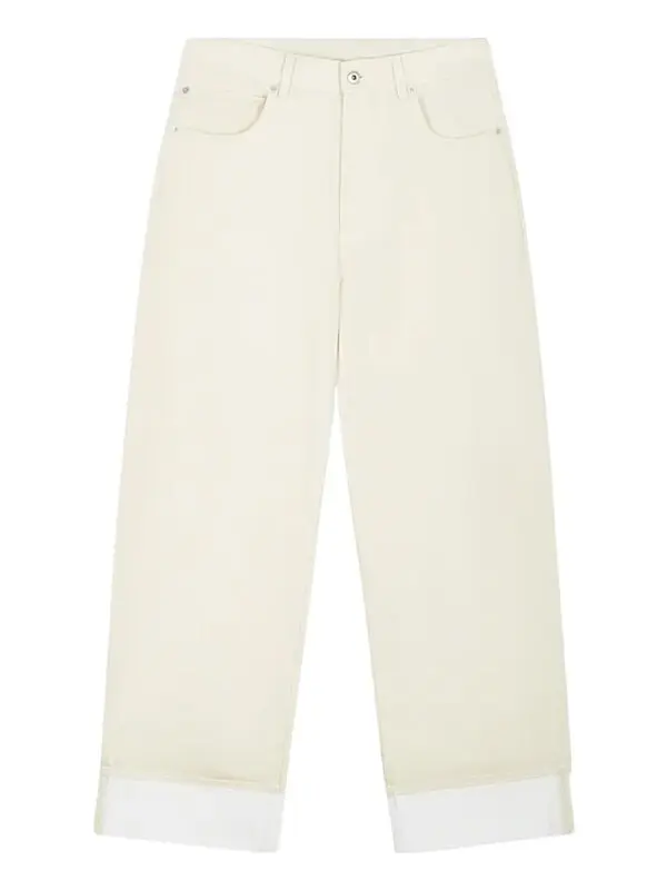 Bottega Veneta Turned Up Jeans - Ivory