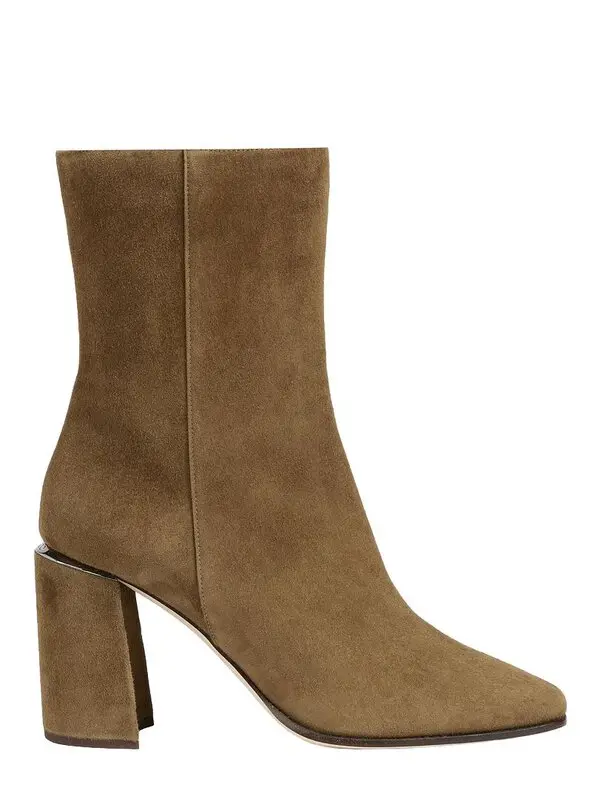 JIMMY CHOO Loren 85 Suede Ankle Boots - Army Green