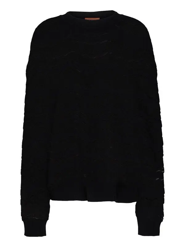 Missoni Jacquard-knit Sweater - Black