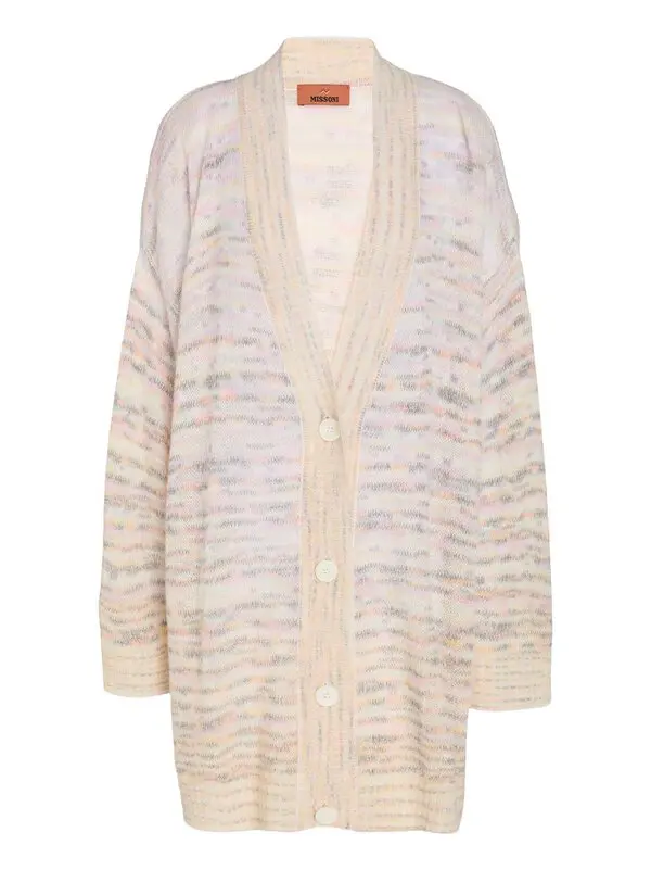 Missoni Spacedyed Crochet-knit Cardigan - Ivory