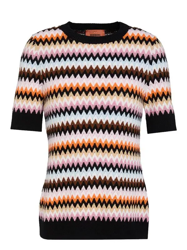 Missoni Wool Zigzag Top - Orange