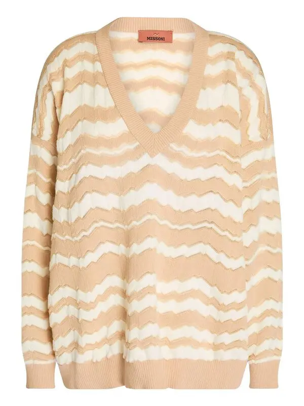 Missoni Crochet-knit Sweater - Beige