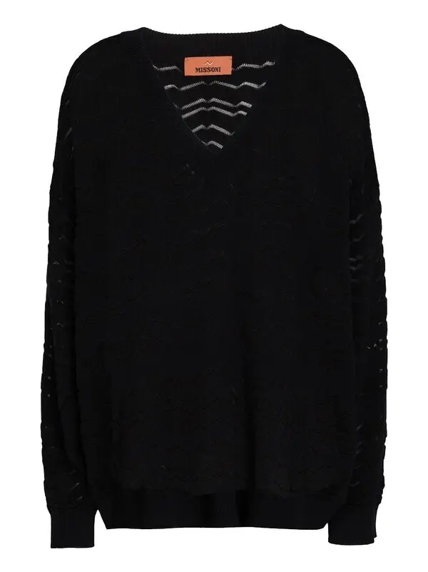 Missoni Crochet-knit Sweater - Black