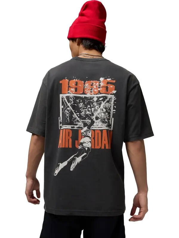 JORDAN Brooklyn Oversized Graphic T-shirt - Black