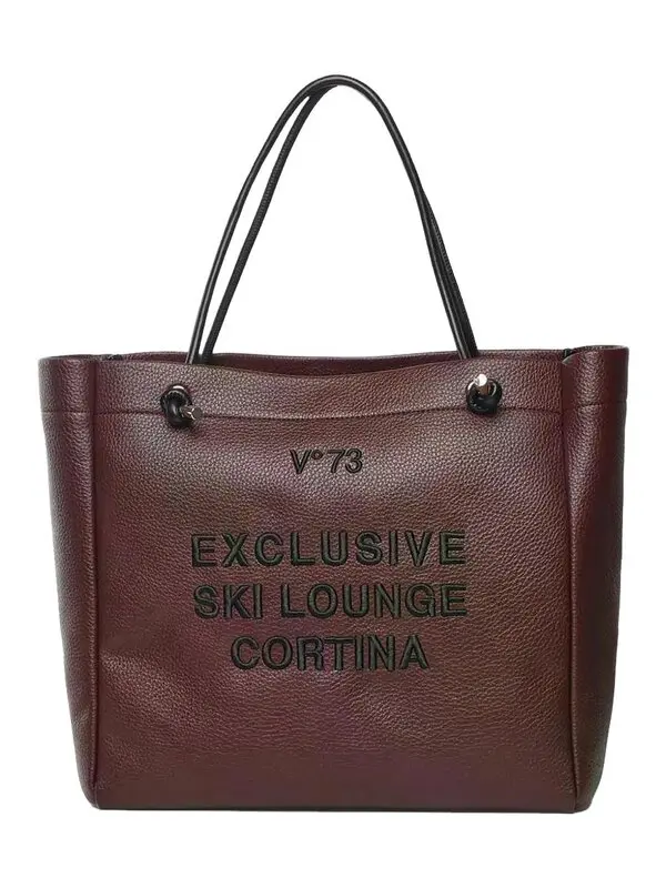 V°73 Embroidered Tote Bag - Purple