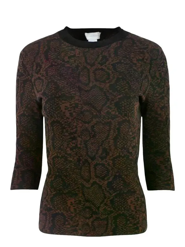 Stella McCartney Snake-print T-shirt - Brown