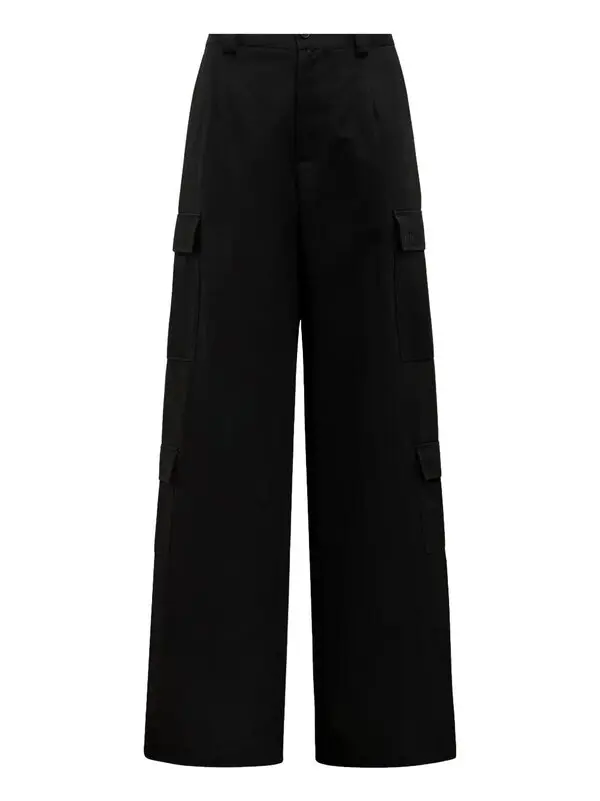 MSGM Cargo Pocket Trousers - Black