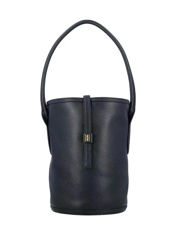 BY MALENE BIRGER Leather Top-handle Bucket Bag - Black