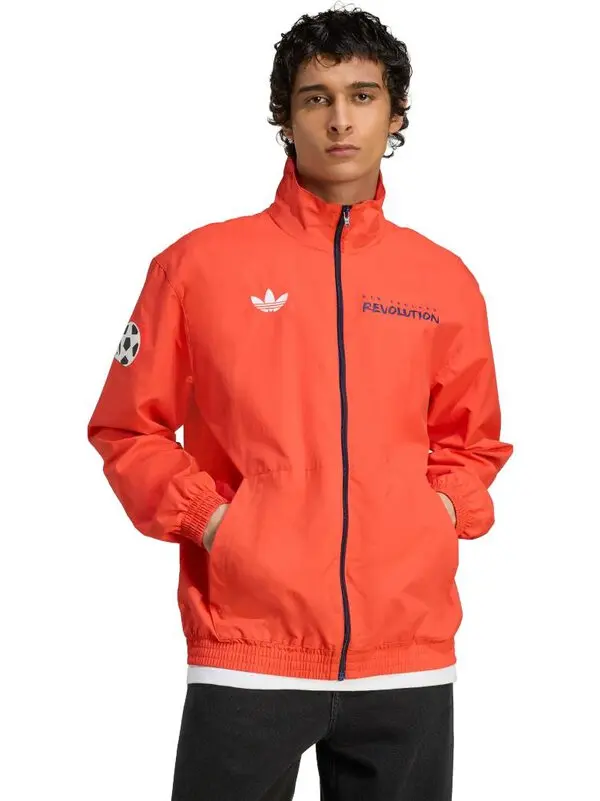 Adidas New England Revolution 2025 Originals Archive Anthem Jacket - Bright Red / White
