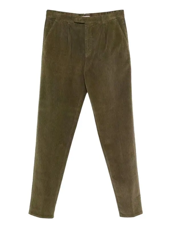 GTA Pleated Corduroy Trousers - Green