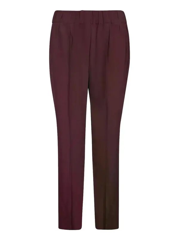 Brunello Cucinelli Pleated Front Trousers - Red