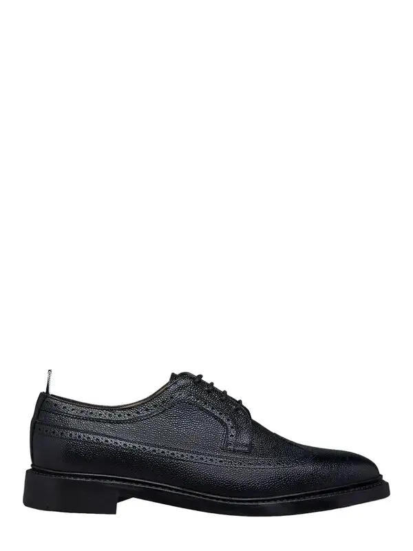 Thom Browne Pebble-leather Oxford Shoes - Black
