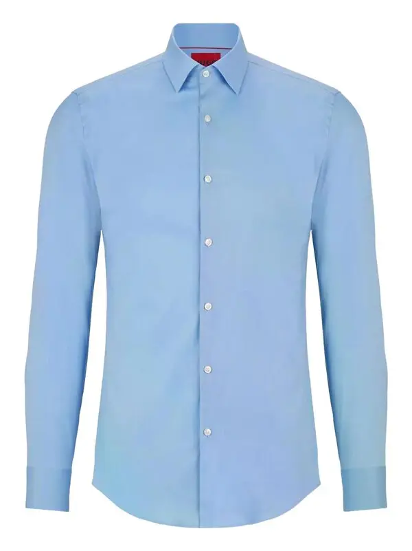 Hugo Long-sleeve Cotton Shirt - Blue