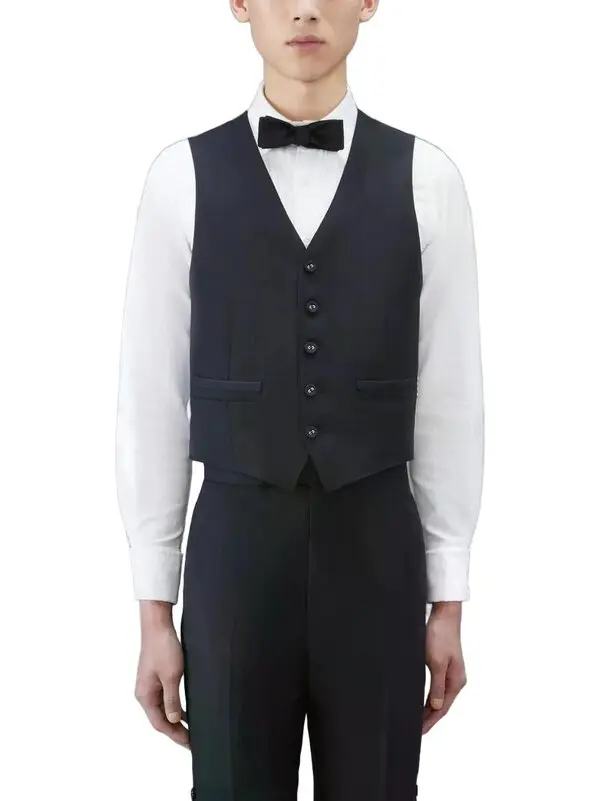 Thom Browne Five-button Waistcoat - Black