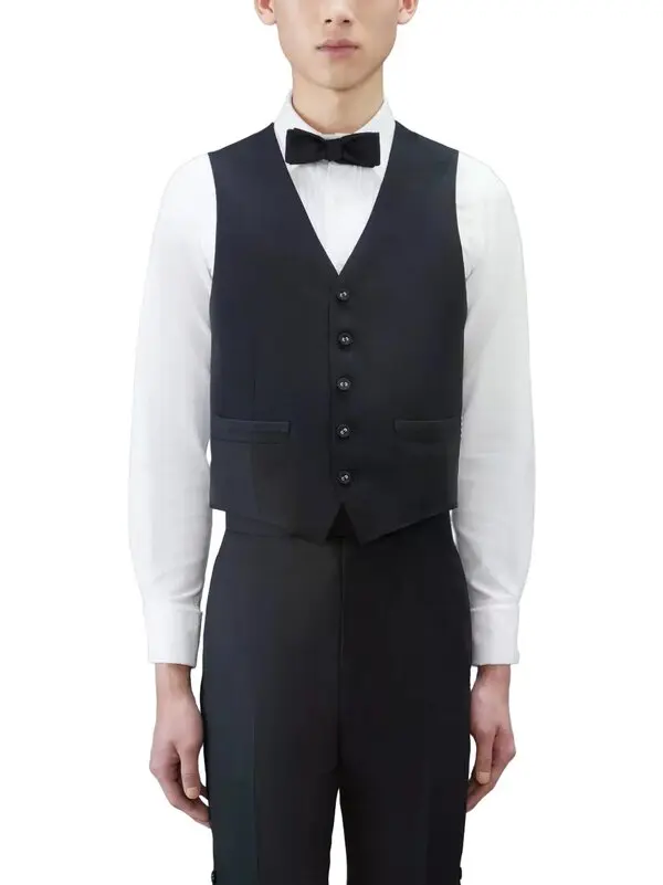 Thom Browne Five-button Waistcoat - Black