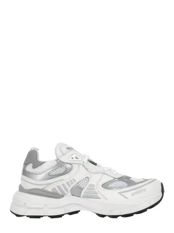 Axel Arigato Sphere Runner Metallic Leather Sneakers - White