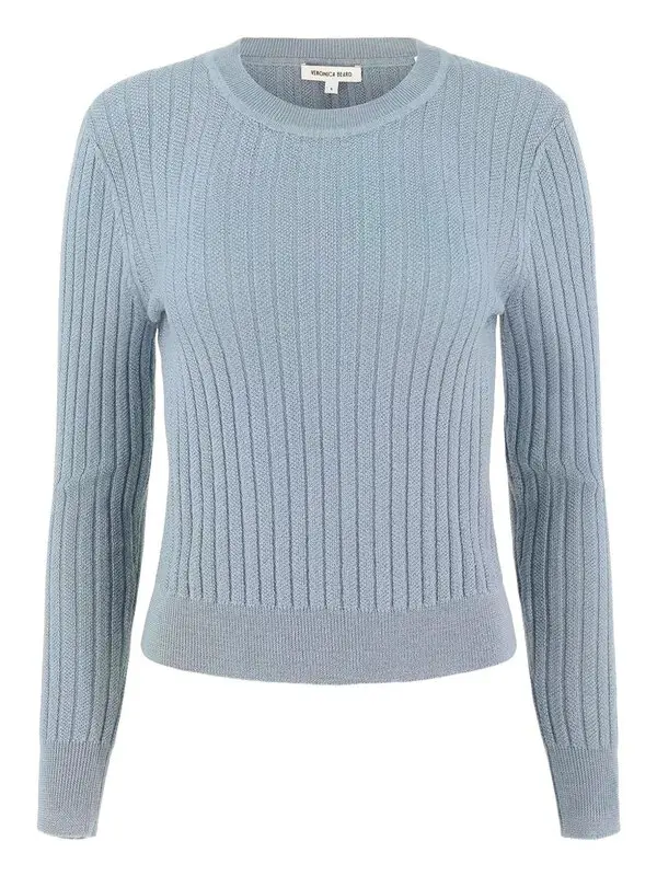 Veronica Beard Ribbed-knit Jumper - Blue