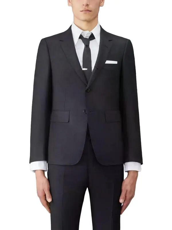 Thom Browne Classic Twill Sport Wool Blazer - Black