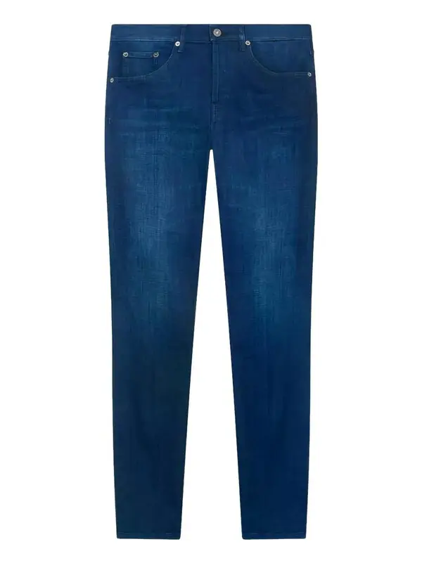 DONDUP Logo-patch Trousers - Blue