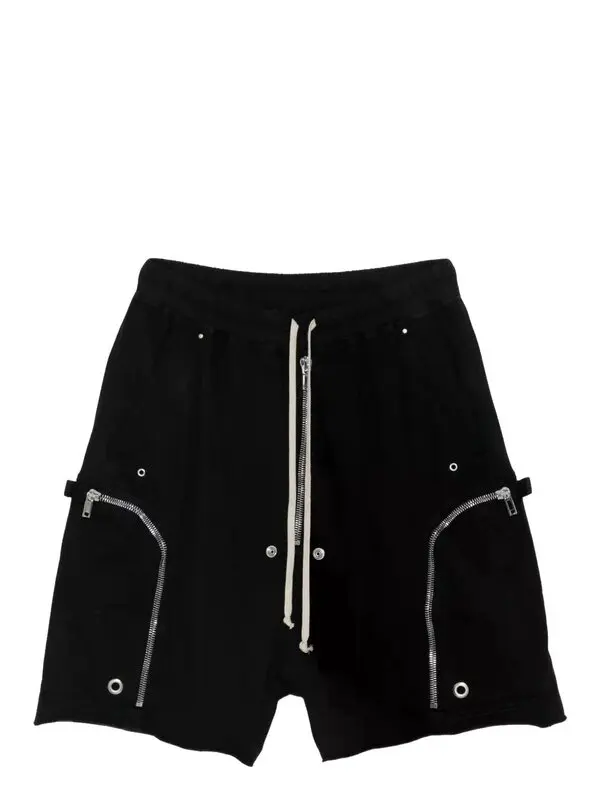 Rick Owens Zip-pocket Drawstring Shorts - Black