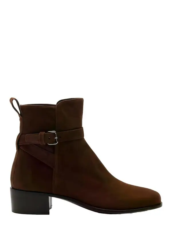 Church's Buckle-detail Suede Boots - Brown