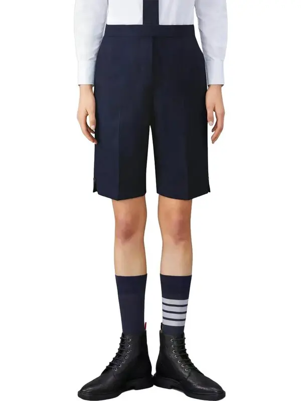 Thom Browne Wool Tailored Shorts - Blue