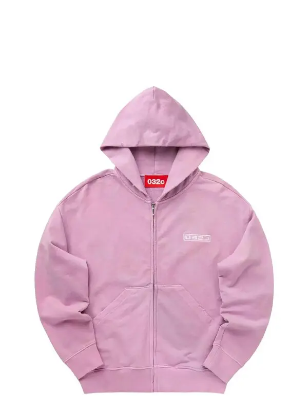 032C Zip-front Hoodie - Pink