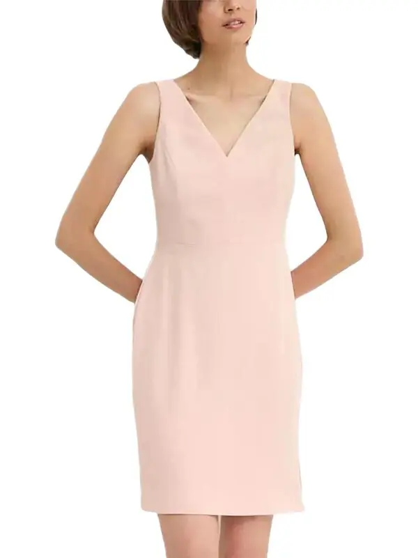SANDRO FERRONE V-neck Mini Dress - Pink