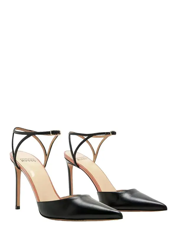 FRANCESCO RUSSO Pointed-toe Stiletto Pumps - Black