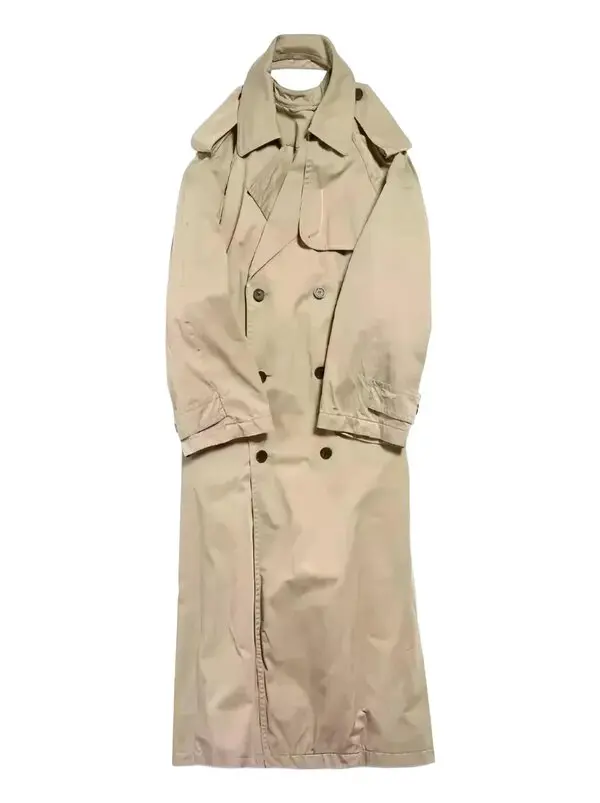 Balenciaga Trench-style Halterneck Dress - Neutrals