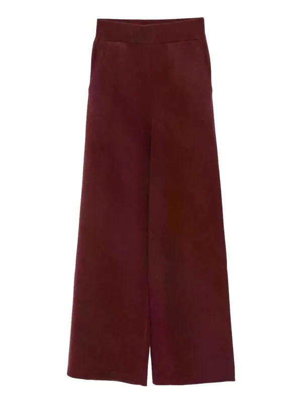 PHILO-SOFIE Cropped Palazzo Trousers - Red