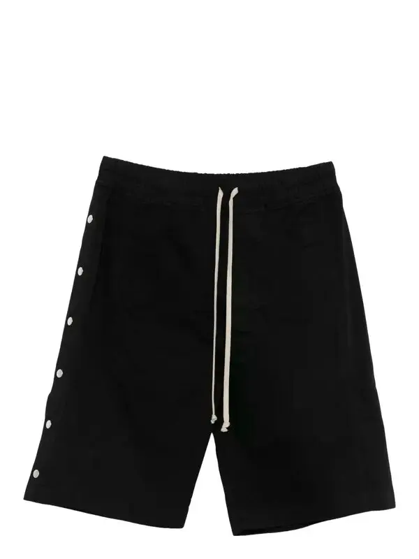 Rick Owens Button-fastening Drawstring Shorts - Black
