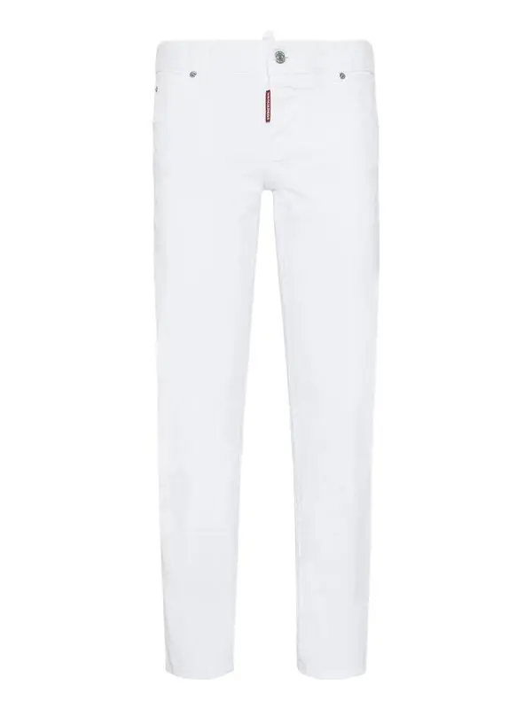 Dsquared2 Logo-label Jeans - White