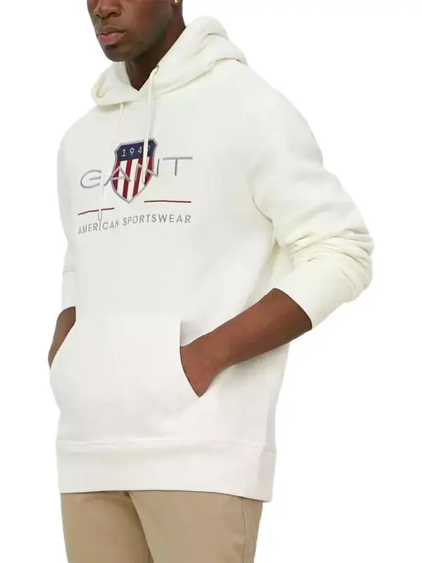 Gant Archive Shield Hoodie - White