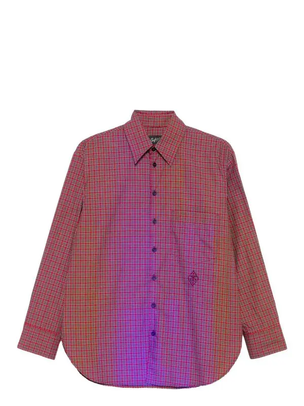 Seafarer Checked Long-sleeve Shirt - Pink