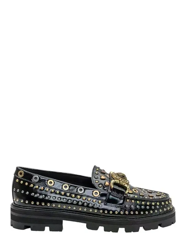 Kurt Geiger Mansion Stud-embellished Loafers - Black
