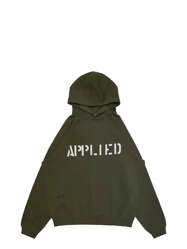 APPLIED ART FORMS Hooded Long Sleeve Top - Green