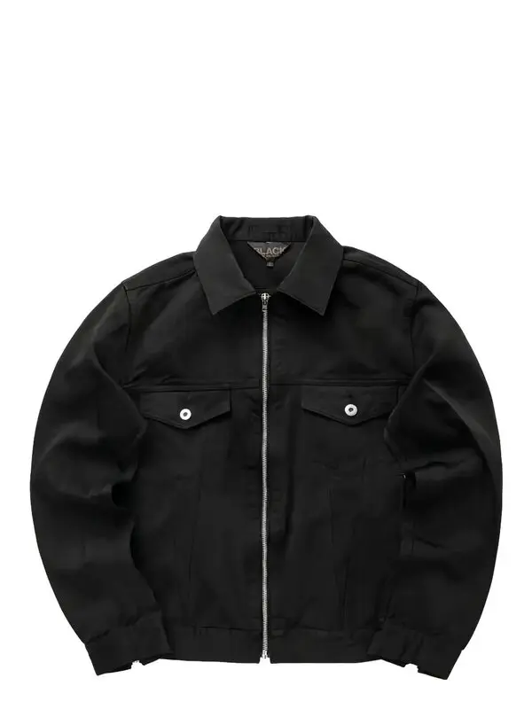 BLACK COMME DES GARÇONS Zip-fastening Shirt Jacket - Black