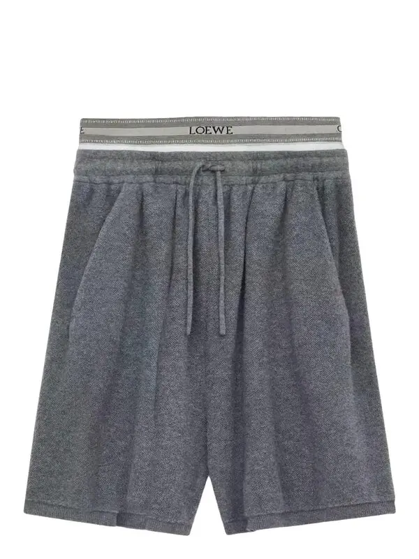 Loewe Elasticated-waistband Shorts - Grey